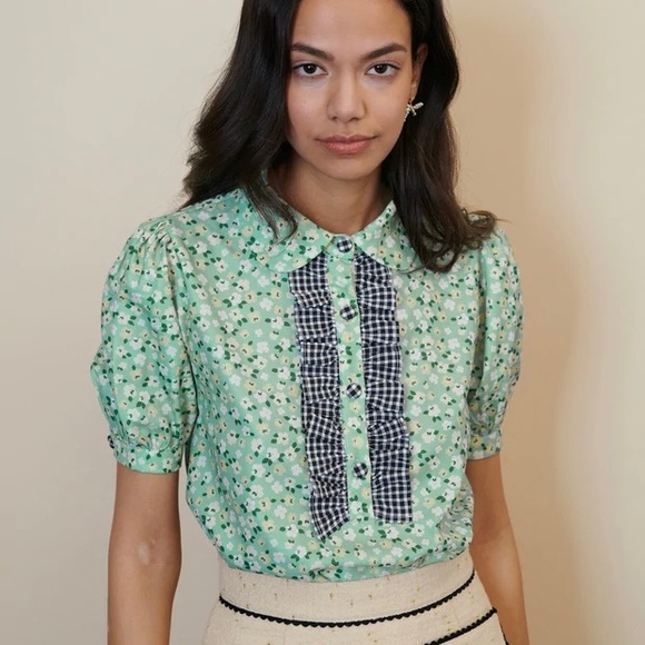 Sister Jane | Tops | Sister Jane Rival Floral Ruffle Blouse | Poshmark